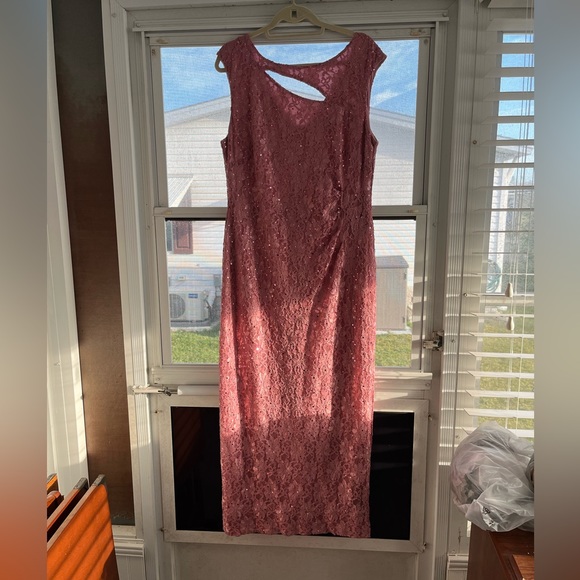 connected apparel | Dresses | Pink Formal Sequined Dress With Upper ...
